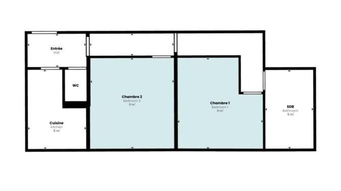 Logement en colocation pour 2 personnes de 40m² Paris | Studapart